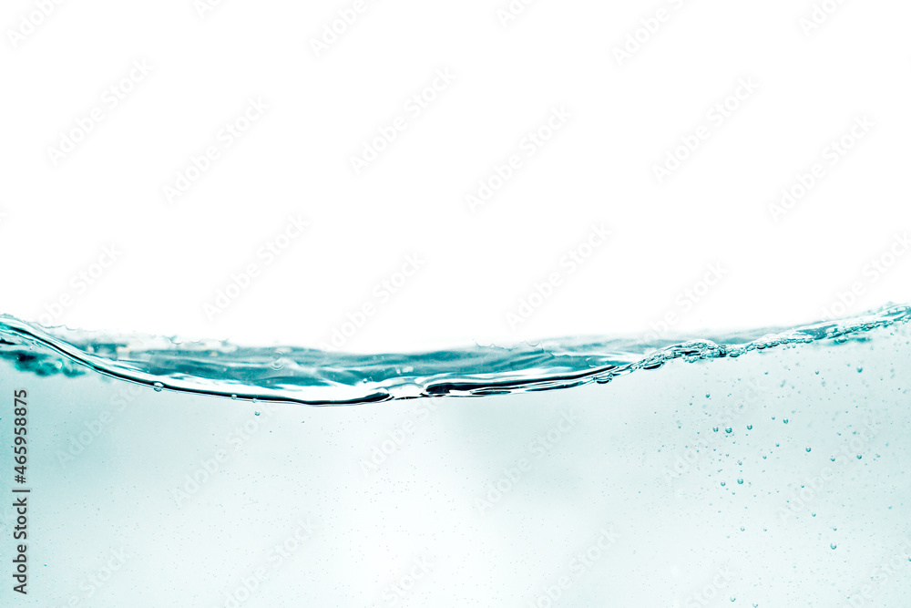 the water from the side view. the side view of the water surface ...