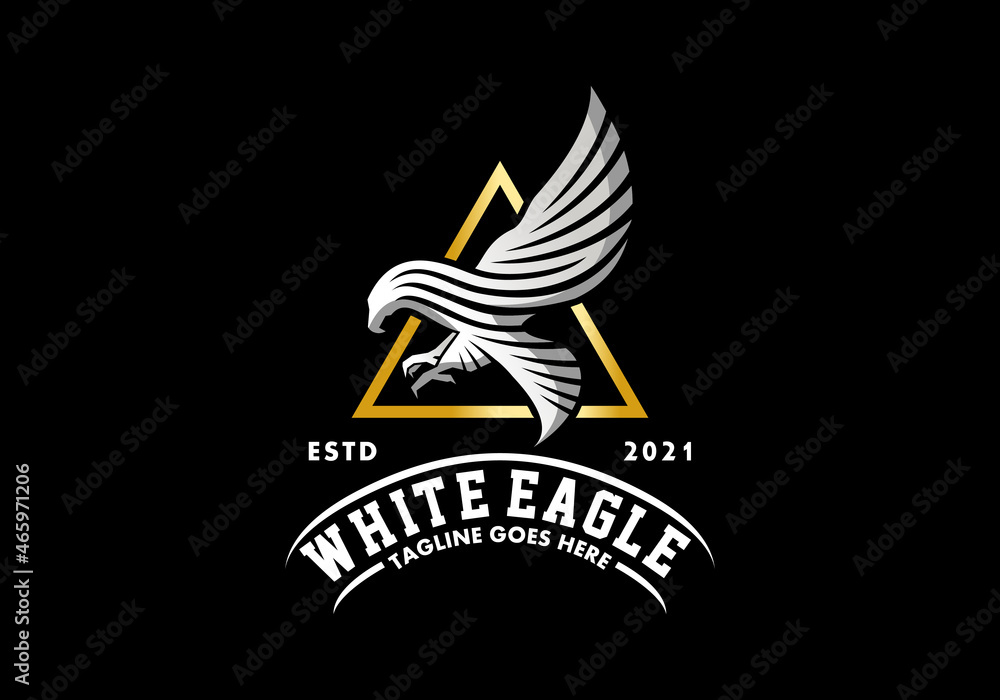 Logo White Eagle General Good For Any Industry Stock-Vektorgrafik ...
