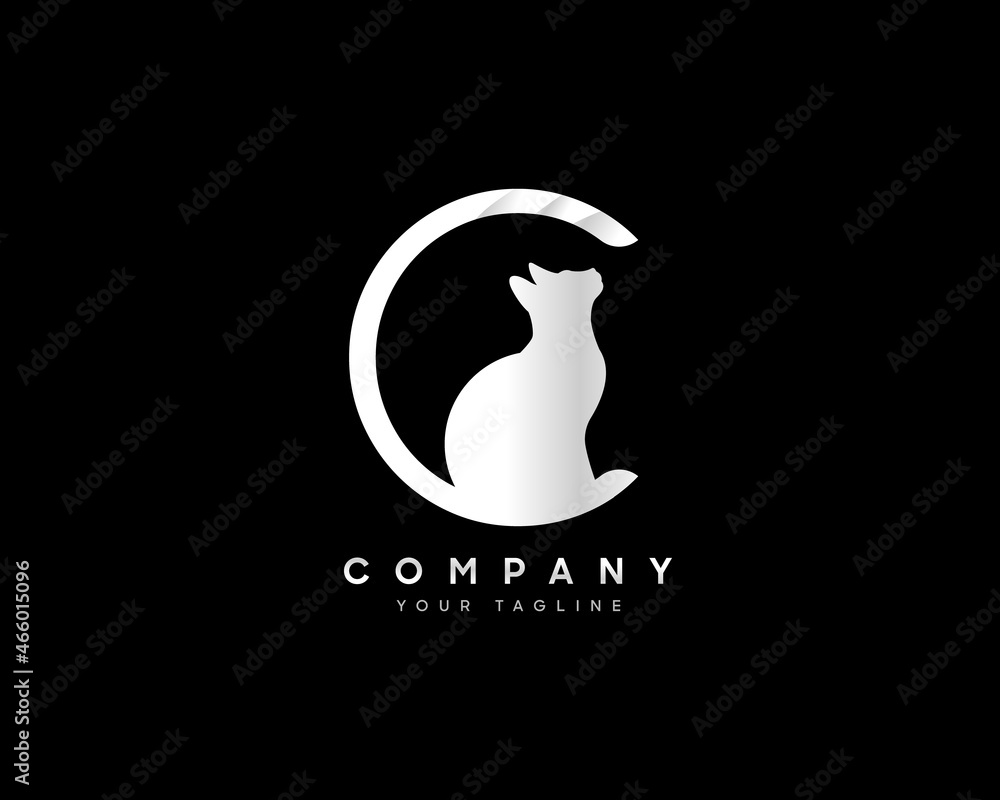 Abstract, black and white unique and handmade idea logo with the ...