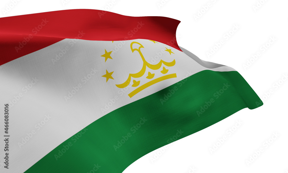 Horizontal tricolor of red white and green charged with a crown ...