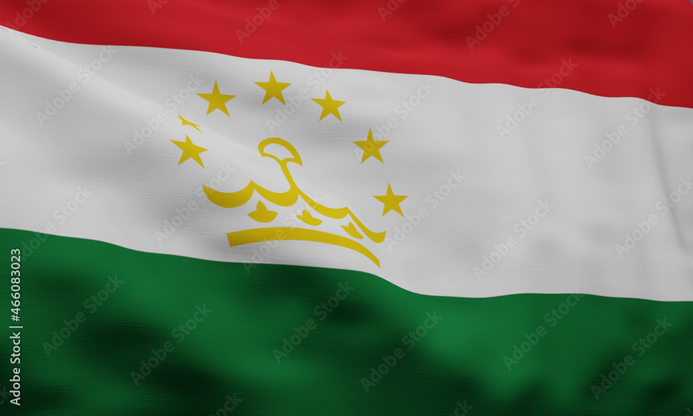 Horizontal tricolor of red white and green charged with a crown ...