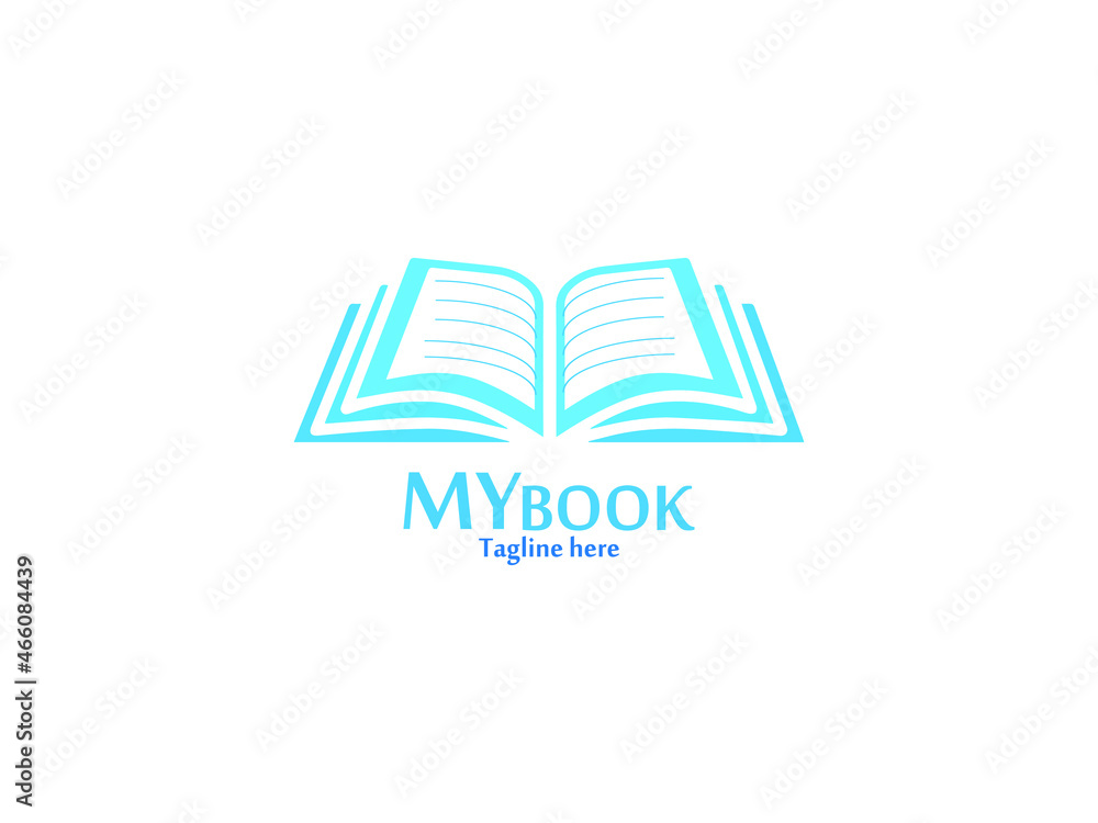 book logo or my book Stock Vector | Adobe Stock