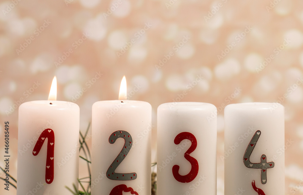 Advent 2. On the second Sunday of Advent, the second candle is solemnly ...