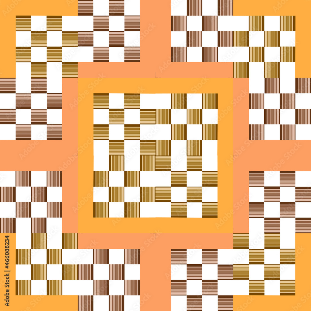 Geometric abstract seamless background of natural earthy colors for ...