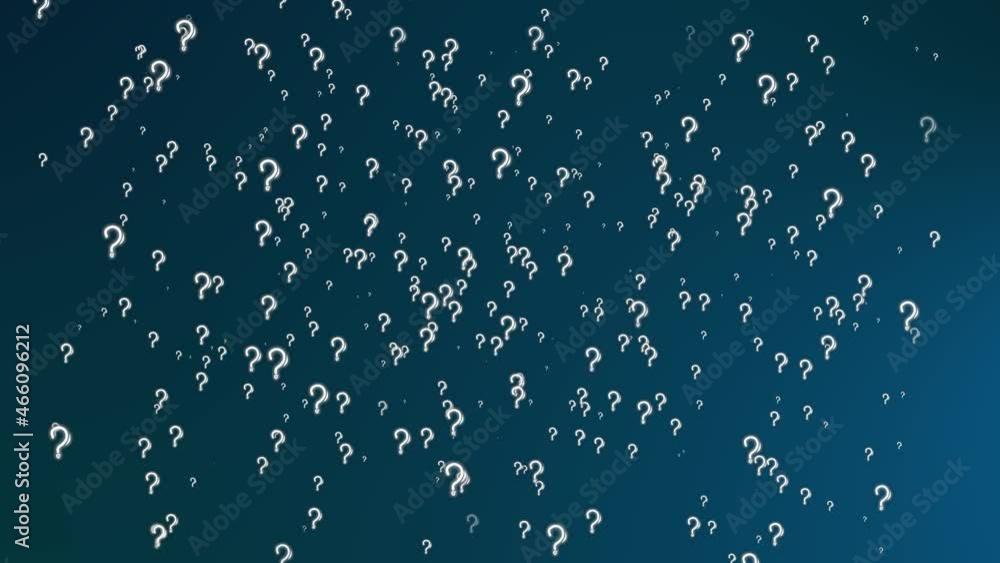 Flying Animated Question Marks, 4K. The question mark also known as ...
