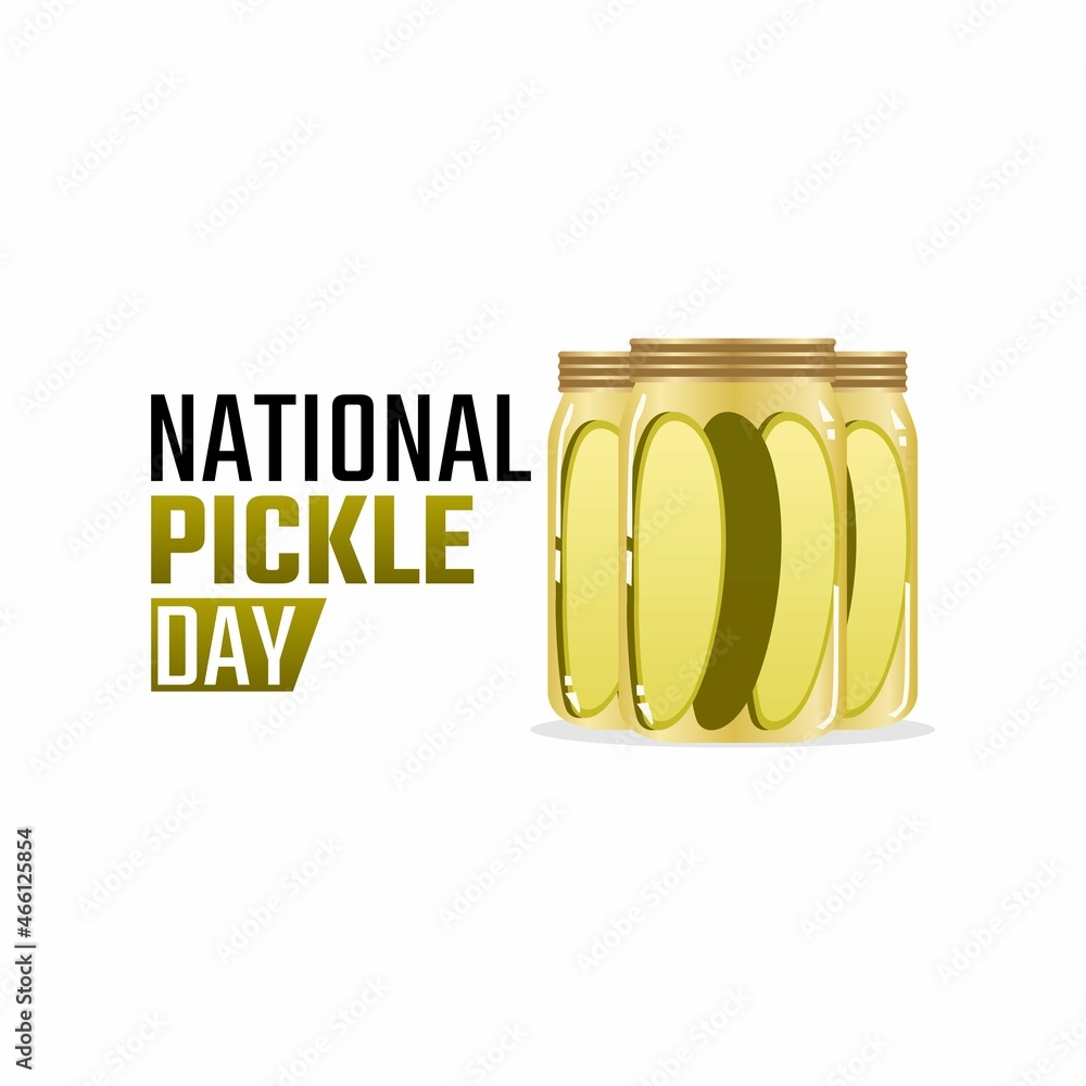 vector graphic of national pickle day good for national pickle day ...