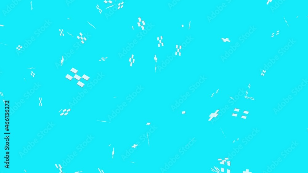 8 bit pixel art with falling snow. Loop 20-seconds. Stock Video | Adobe ...