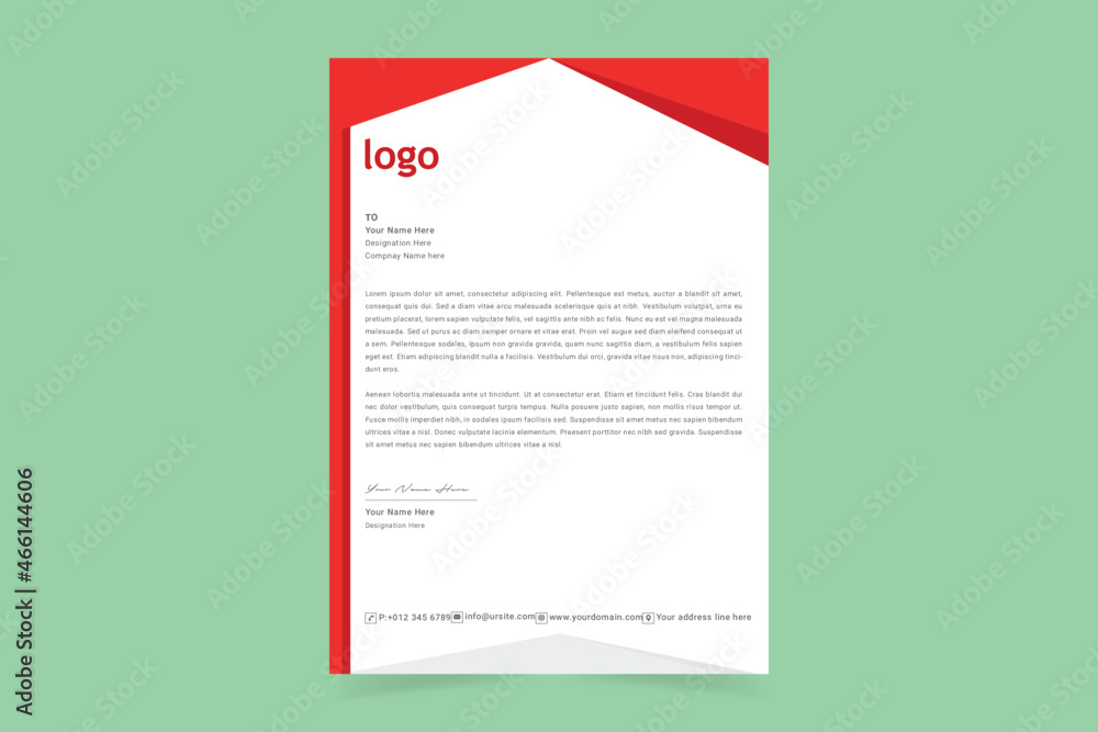 Real estate letterhead design. Professional business letterhead design ...