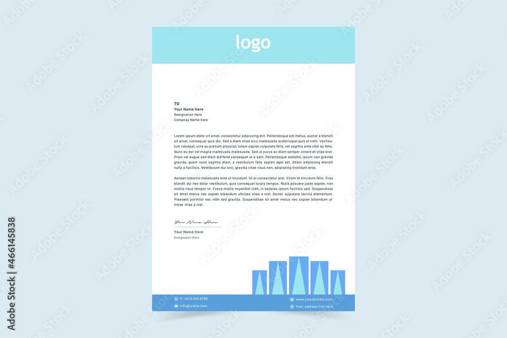 Real estate letterhead design. Professional business letterhead design ...