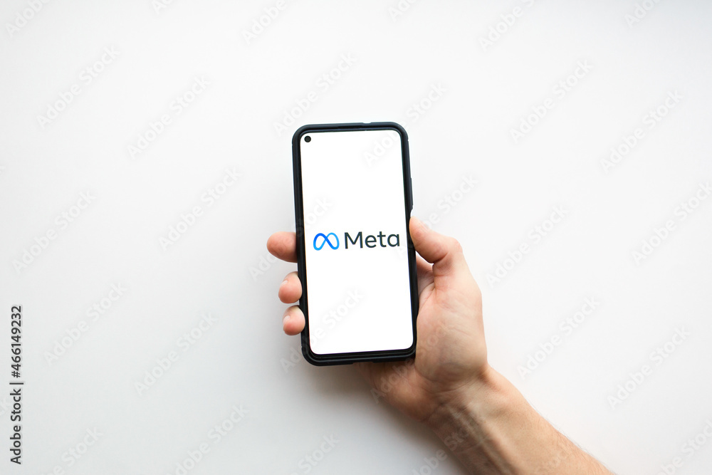 Nizhny Novgorod, Russia October 30 2021: facebook changed its name to ...