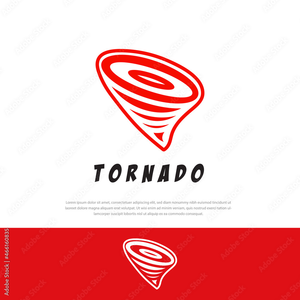 tornado logo symbol icon illustration vector Stock Vector | Adobe Stock
