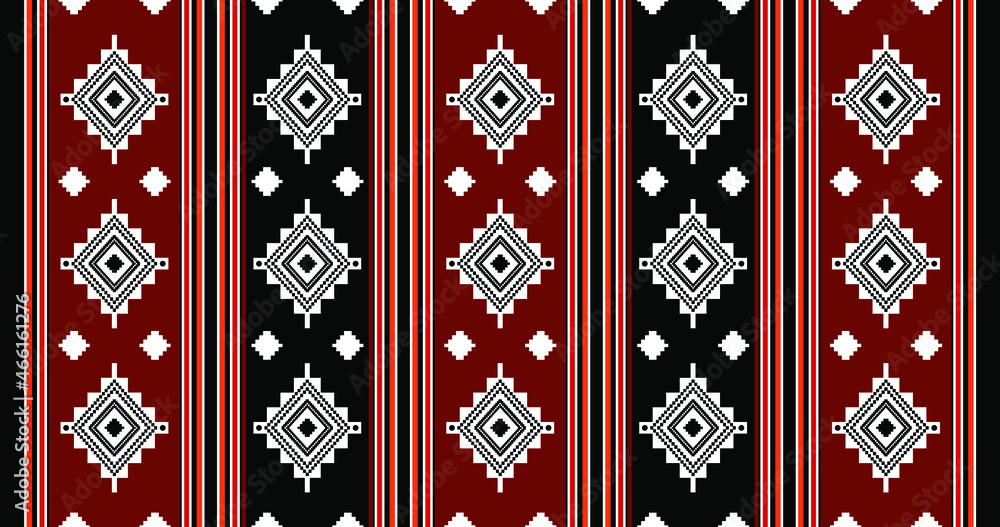 Geometric ethnic oriental seamless pattern traditional Design for ...