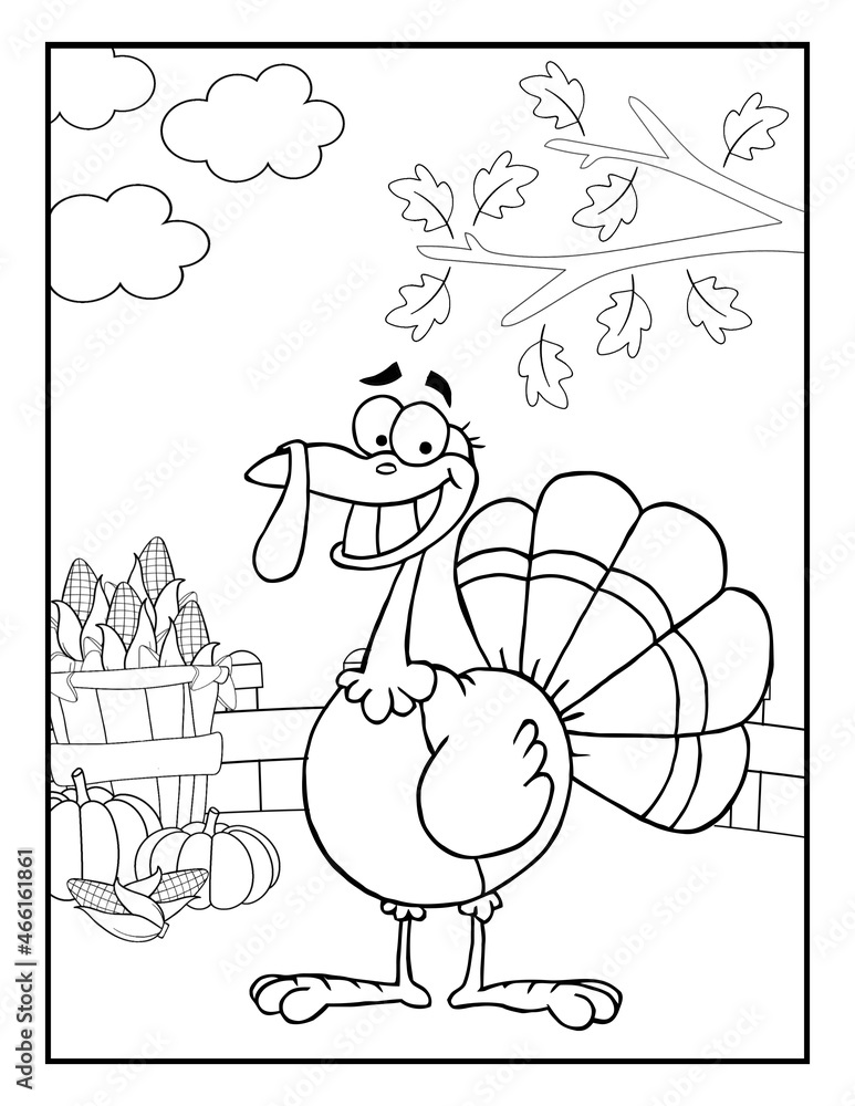 Thanksgiving Coloring Pages for Kids, Fall Coloring Pages for Kids ...
