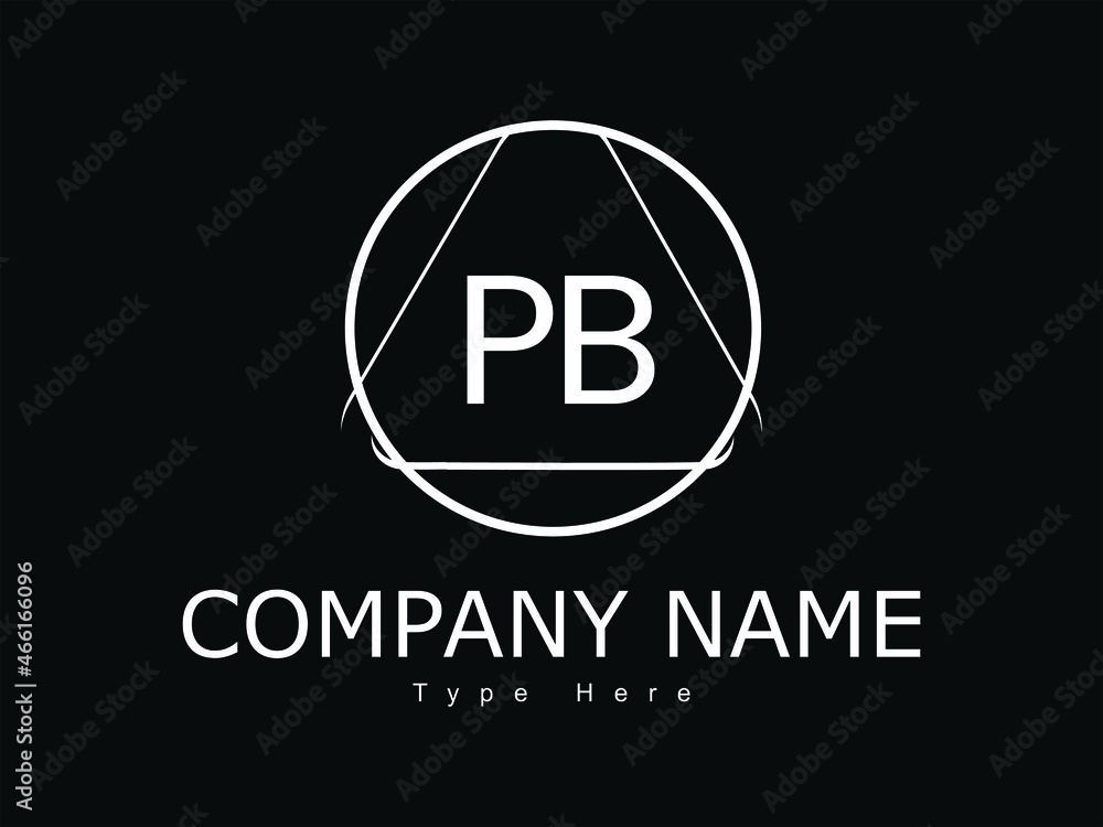 PB Logo Letter design template, Letter pb logo company design, Alphabet ...