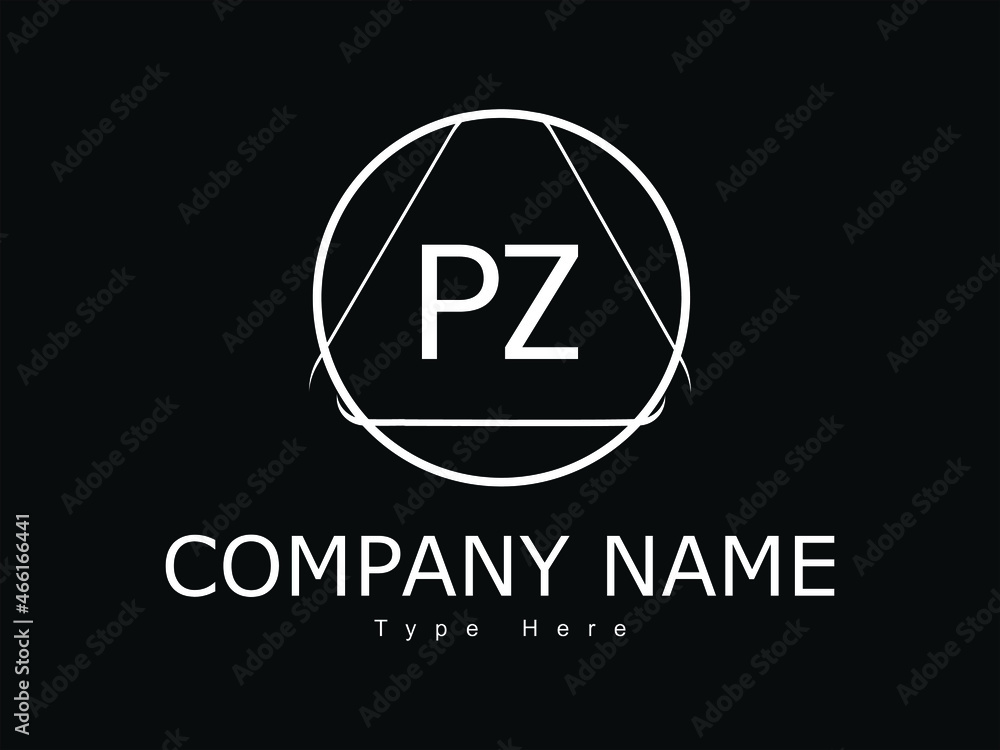 PZ Logo Letter design template, Letter pz logo company design, Alphabet ...