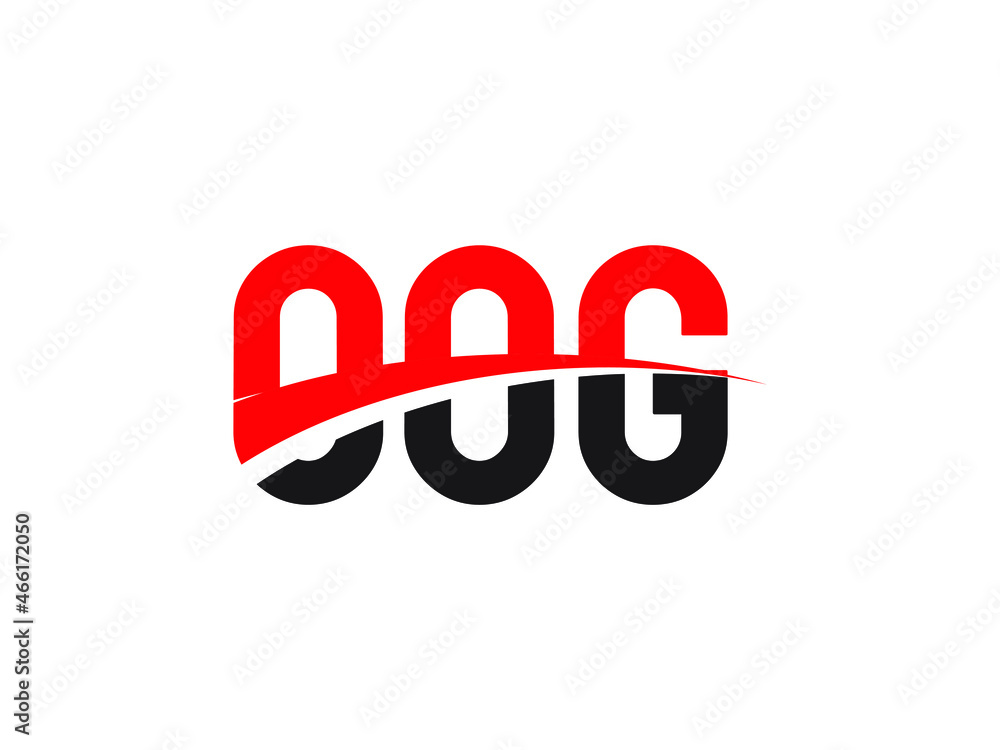 OOG Letter Initial Logo Design Vector Illustration Stock Vector | Adobe ...