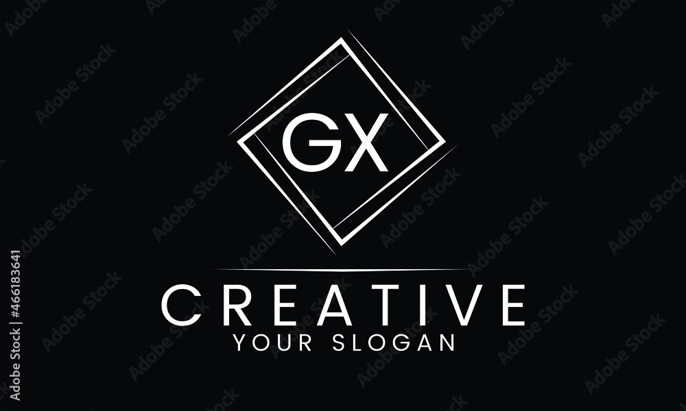 GX Logo Letter design template, Letter gx logo design, Alphabet letters ...