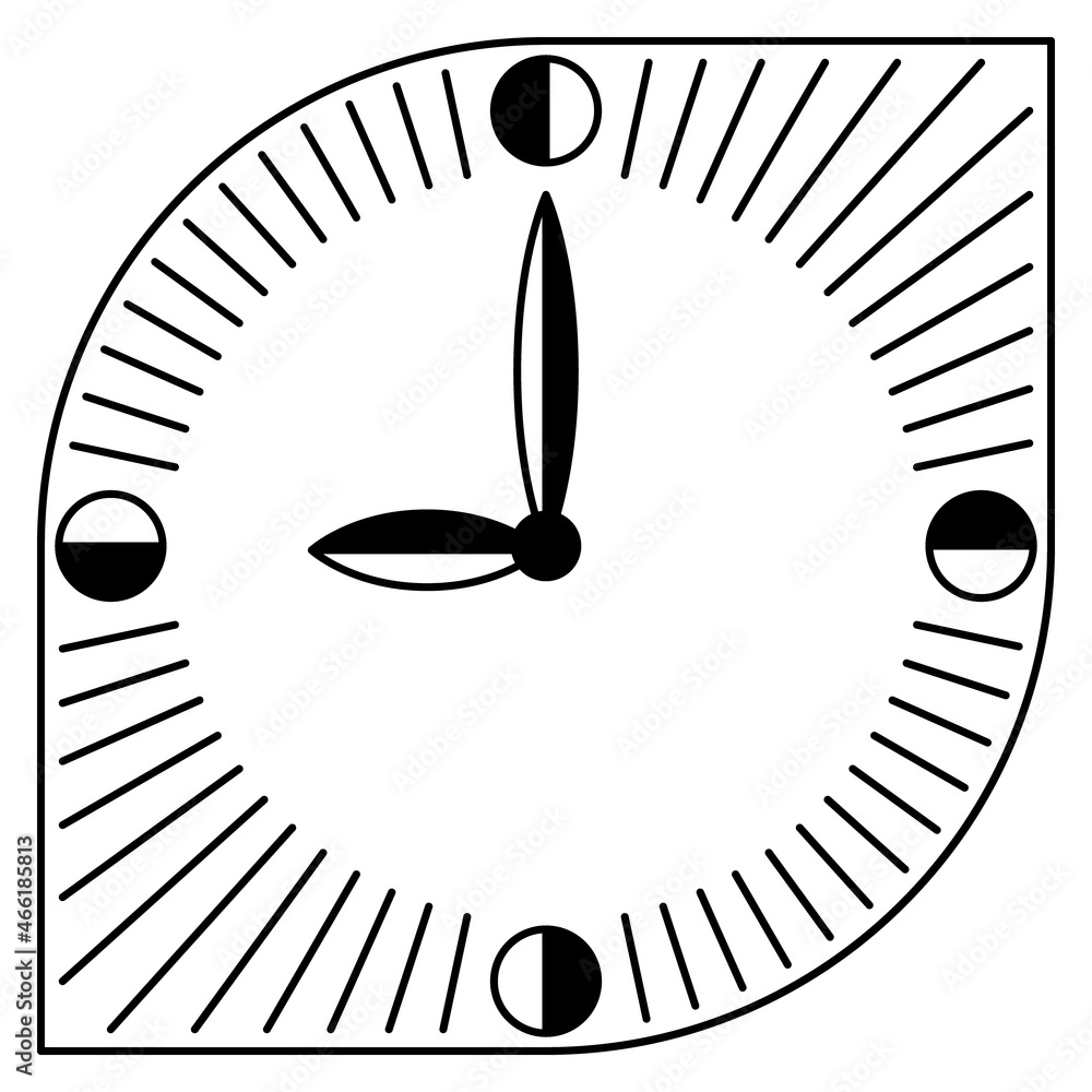 Original design for the dial. Wall clock for interior decoration ...
