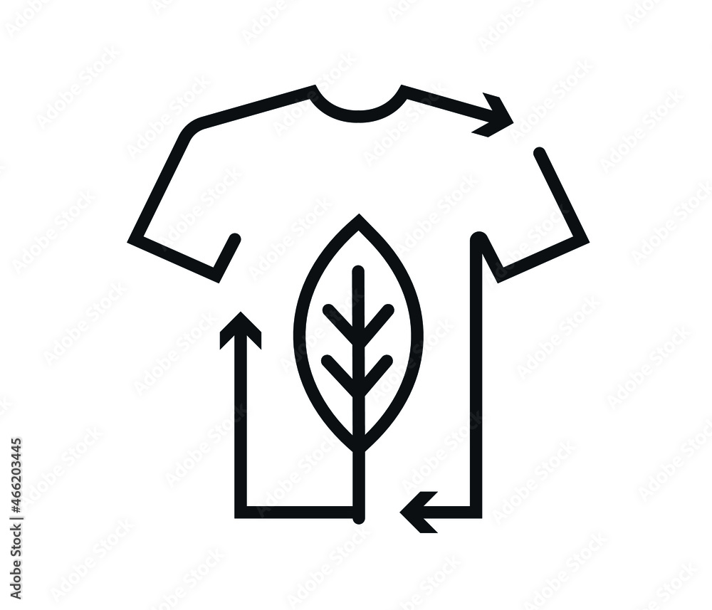 sustainable textile and fashion concept. Slow Fashion. Vector Logo, eco ...