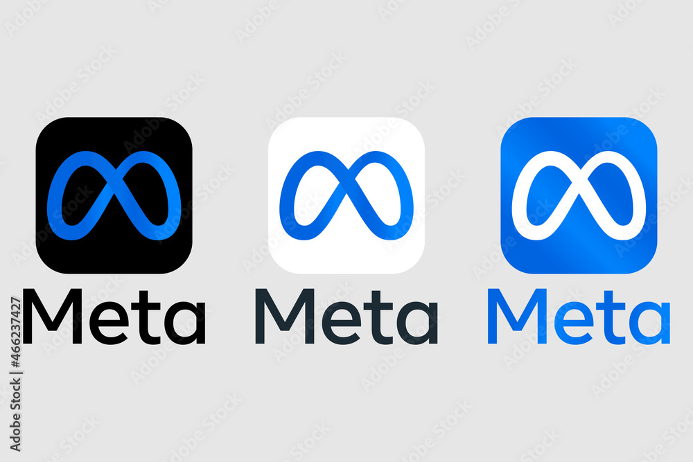 New logo. Social media vector icon. Meta - Facebook logo vector ...