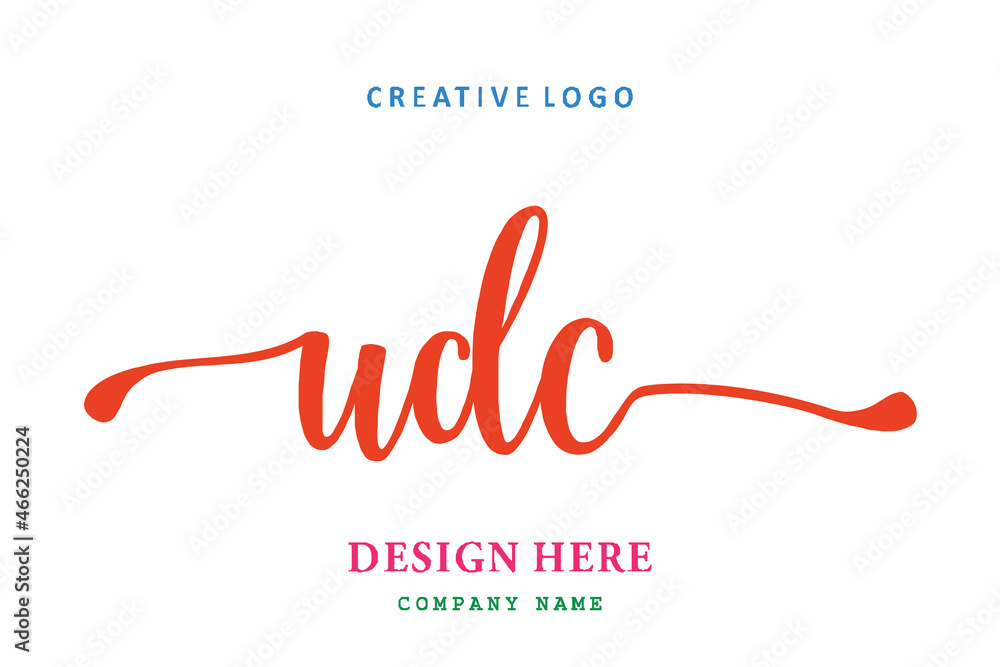 UDC lettering logo is simple, easy to understand and authoritative ...