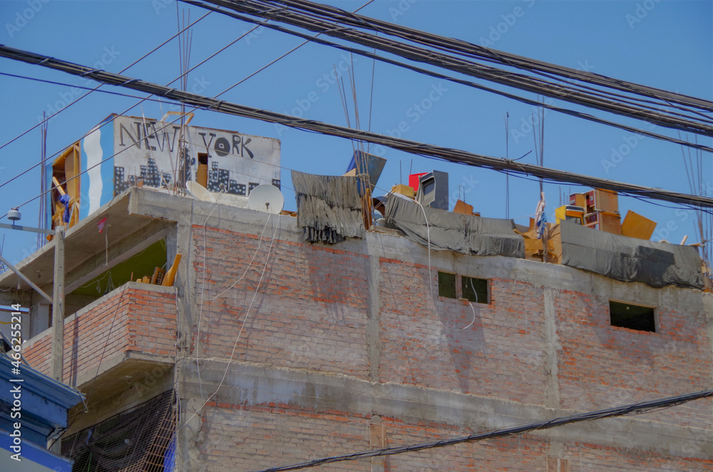 Beautiful historic urban decay building facades in Arica, Chile Old ...