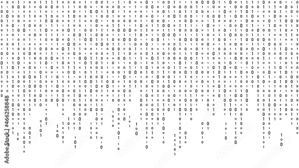 Photo & Art Print Technology vector binary code, Flow 37