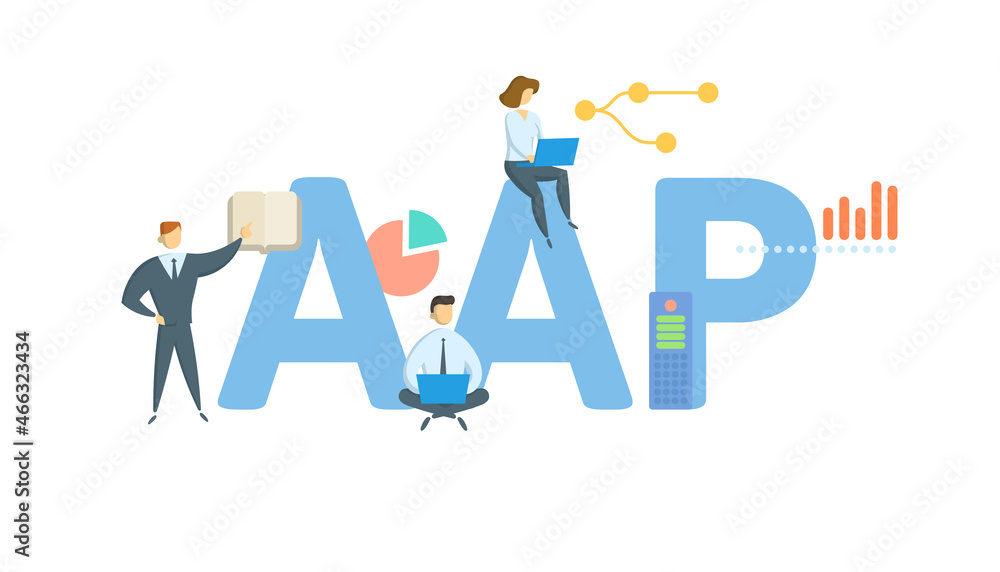 AAP, Affirmative Action Plan. Concept with keyword, people and icons ...