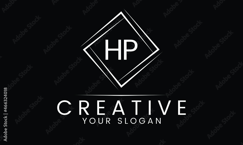 HP Logo Letter design template, Letter hp logo design, Alphabet letters ...