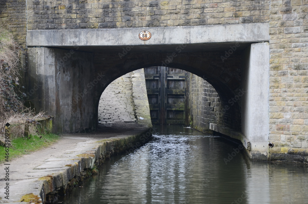 bridge over victorian canal, river crossing, industrial revolution ...