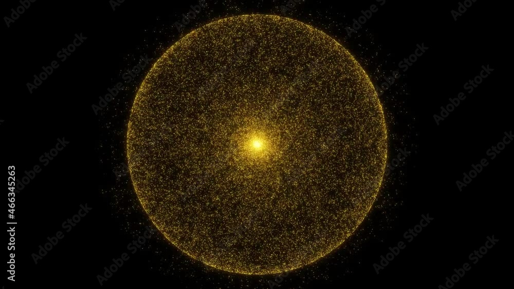 gold particles abstract background with shining golden floor particles ...