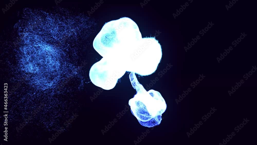 Colorful beautiful bg with lambent magic particles. Glow particles ...