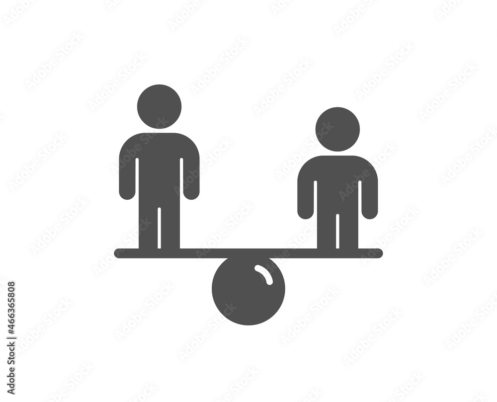 Equity culture icon. Equality sign. Gender diversity symbol. Classic ...