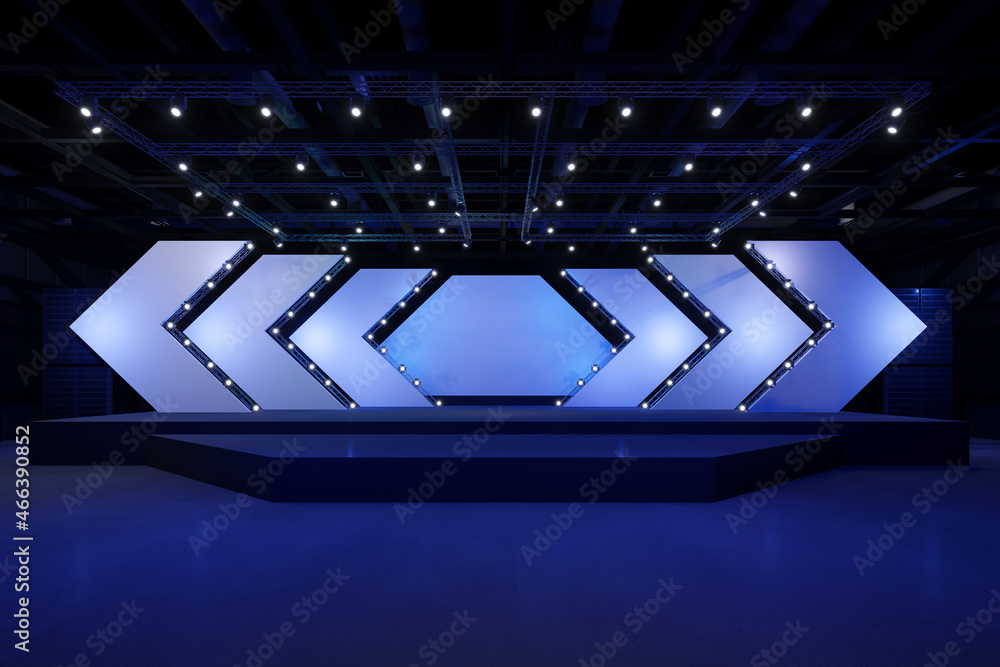 Empty stage Design for mockup and Corporate identity,Display.Platform ...
