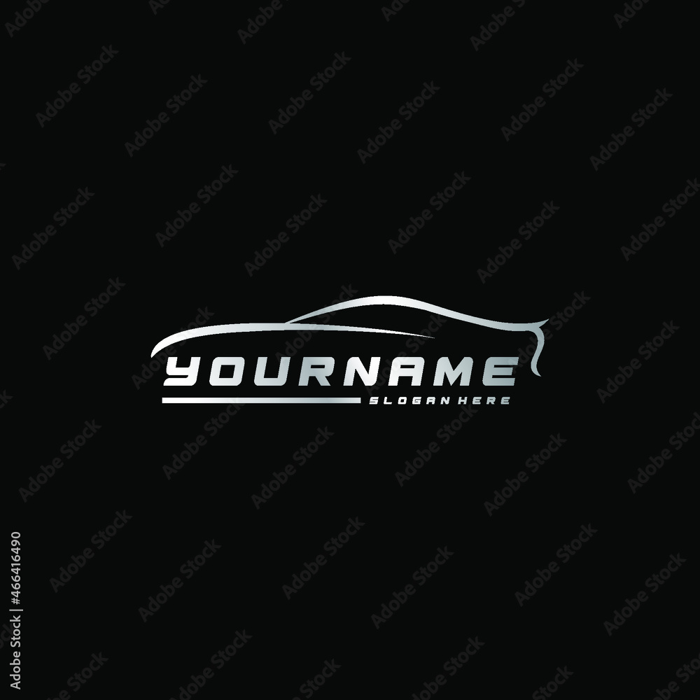 simple car logo.premium car line art vector for business logo Stock ...