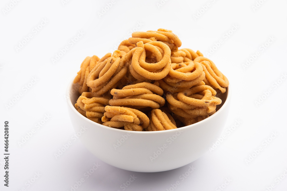 Murukku south Indian fried snack Stock Photo | Adobe Stock