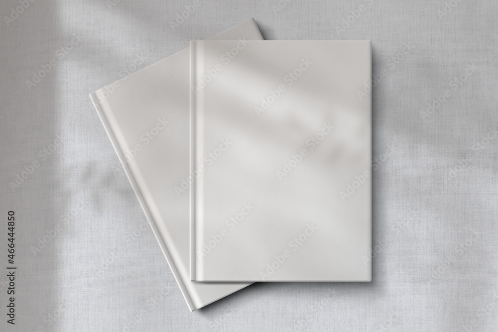 Minimal blank white book cover, design space Stock Photo | Adobe Stock