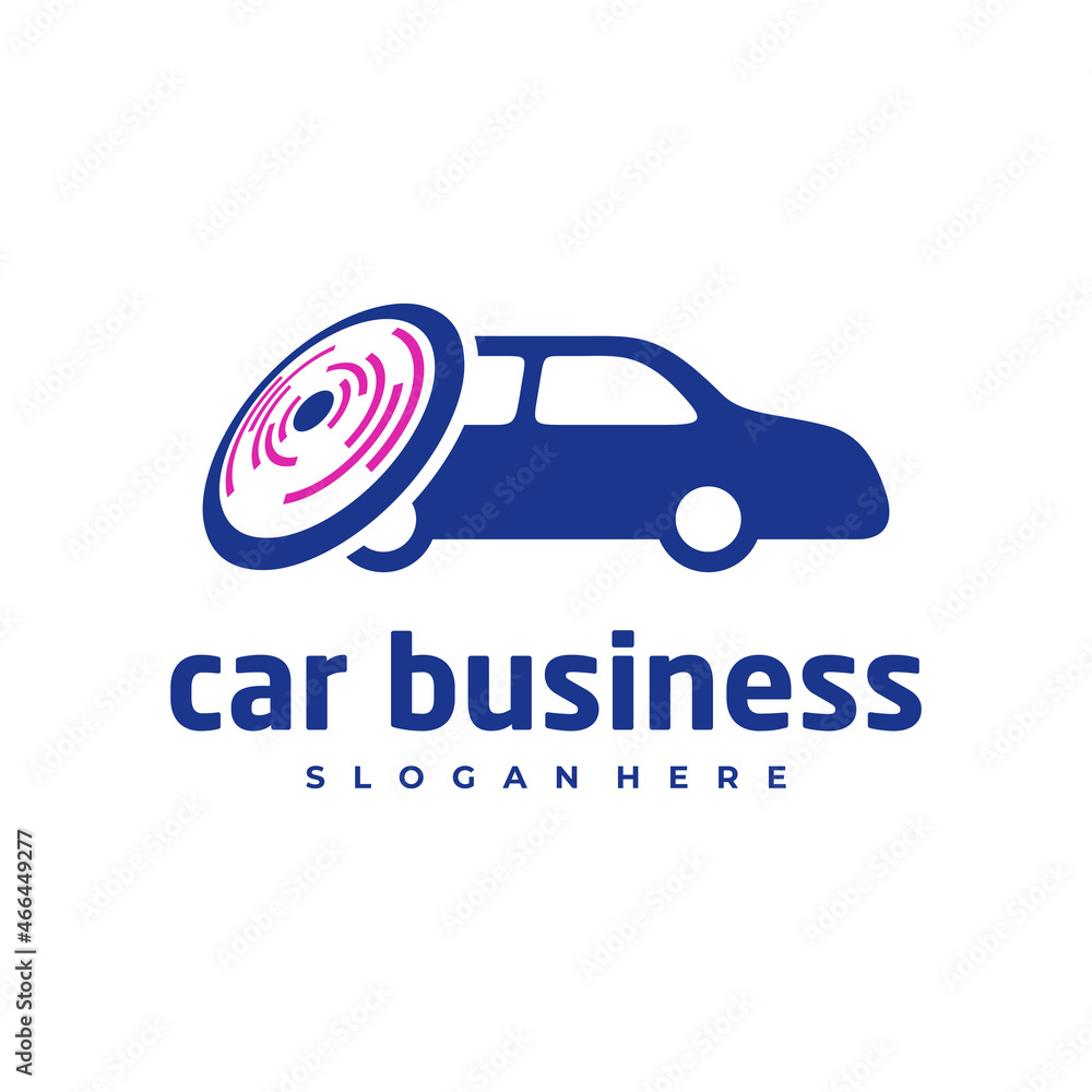 Car sound logo vector template, Creative car logo design concepts Stock ...