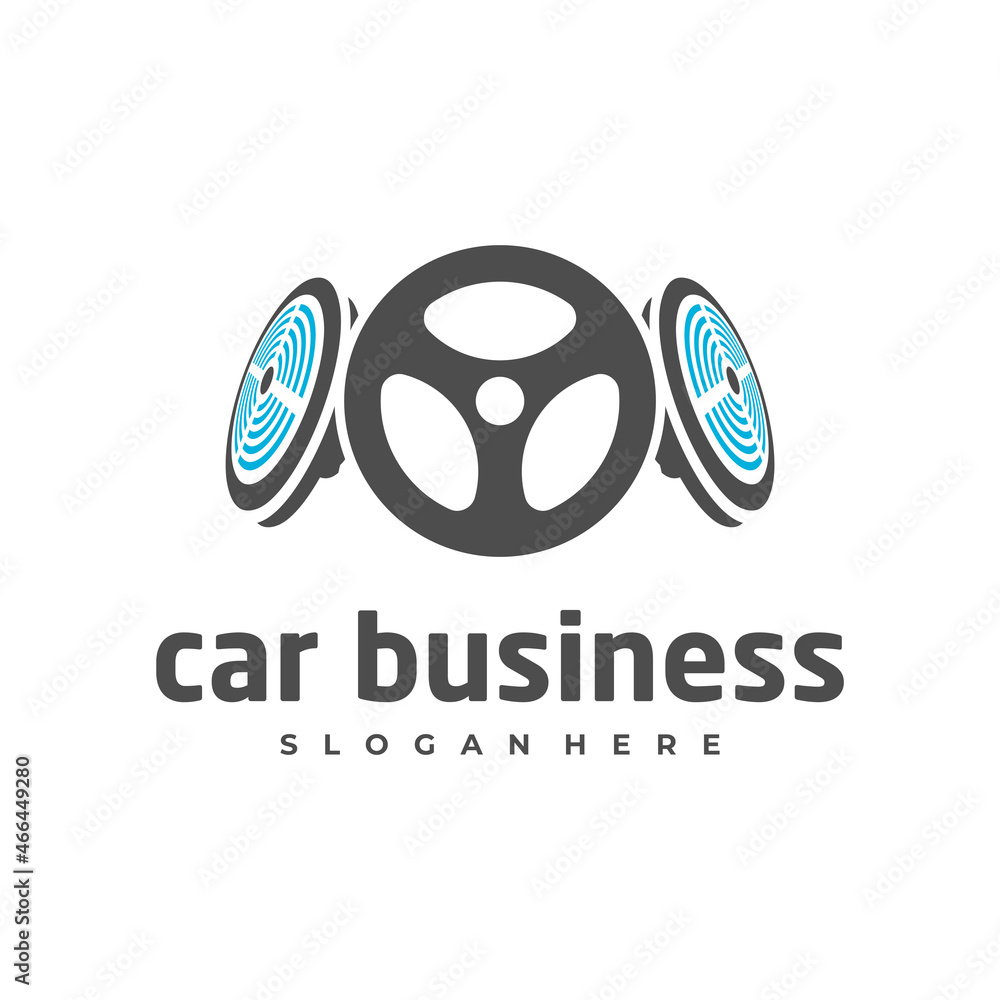 Car sound logo vector template, Creative car logo design concepts Stock ...