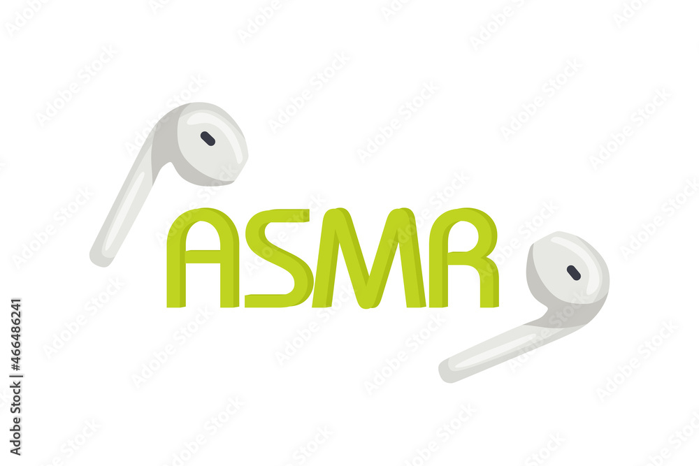 ASMR logo for splash screen. Autonomous sensory meridional response ...