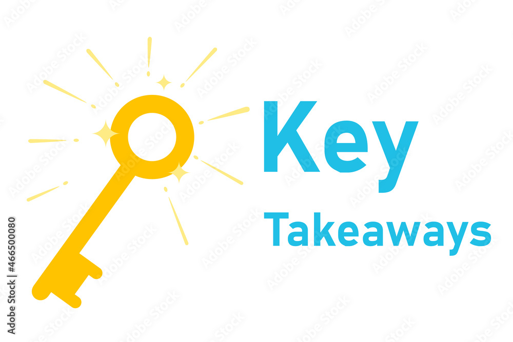Key takeaways points image. Clipart image Stock Vector | Adobe Stock