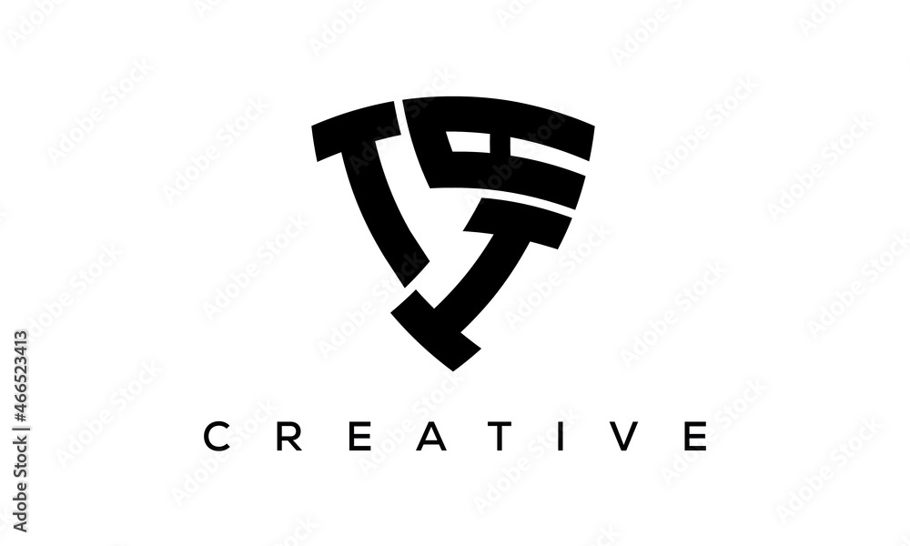 TIA letters logo, security Shield logo vector Stock Vector | Adobe Stock