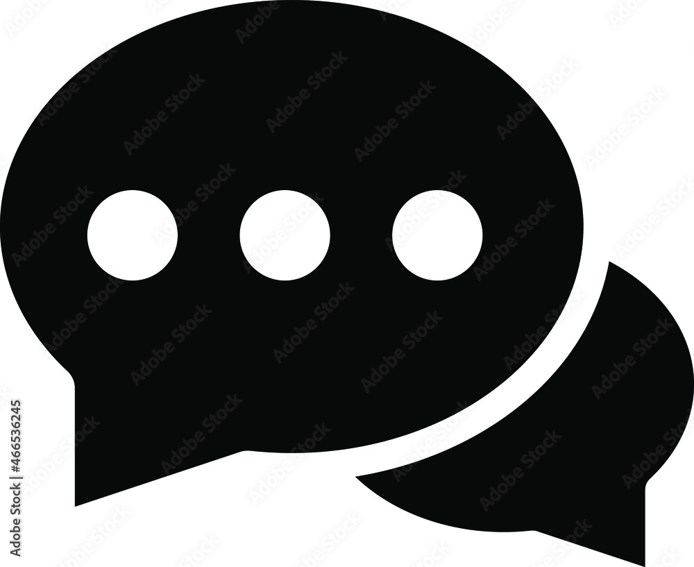 Text Chat Icon Bubble Chat Message Conversation Icon Signs And