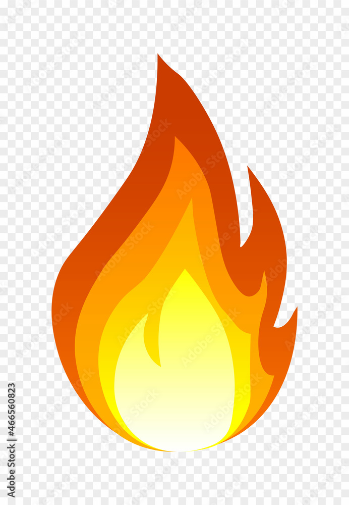 Fire Emoji vector symbol. Fire logo. Vector Stock Vector | Adobe Stock