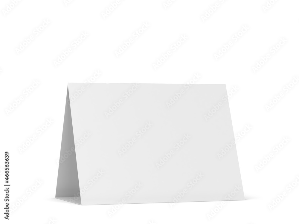 Blank table tent card mockup Stock Illustration | Adobe Stock