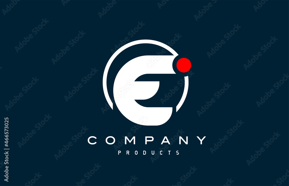 E alphabet letter logo icon. Creative design for company and business ...