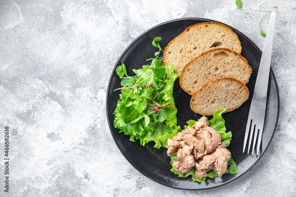 Cod liver seafood fish fat omega-3 fresh ready to eat meal snack on the ...