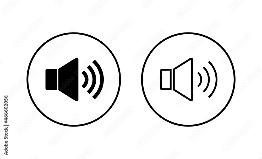 Speaker icons set. volume sign and symbol. loudspeaker icon. sound ...