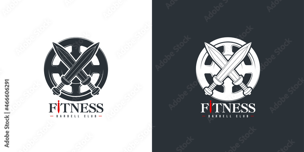 logo athletic club for bodybuilding, powerlifting, weightlifting ...