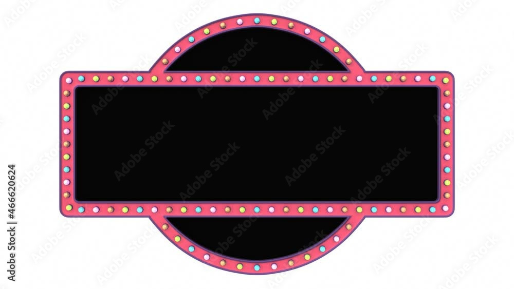 Pastel light board sign retro on white background. 3d rendering Stock ...